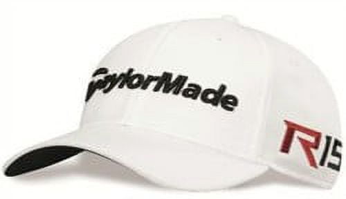 TaylorMade Unisex Perform Tour Golf Hat, Breathable Fabric, White ...