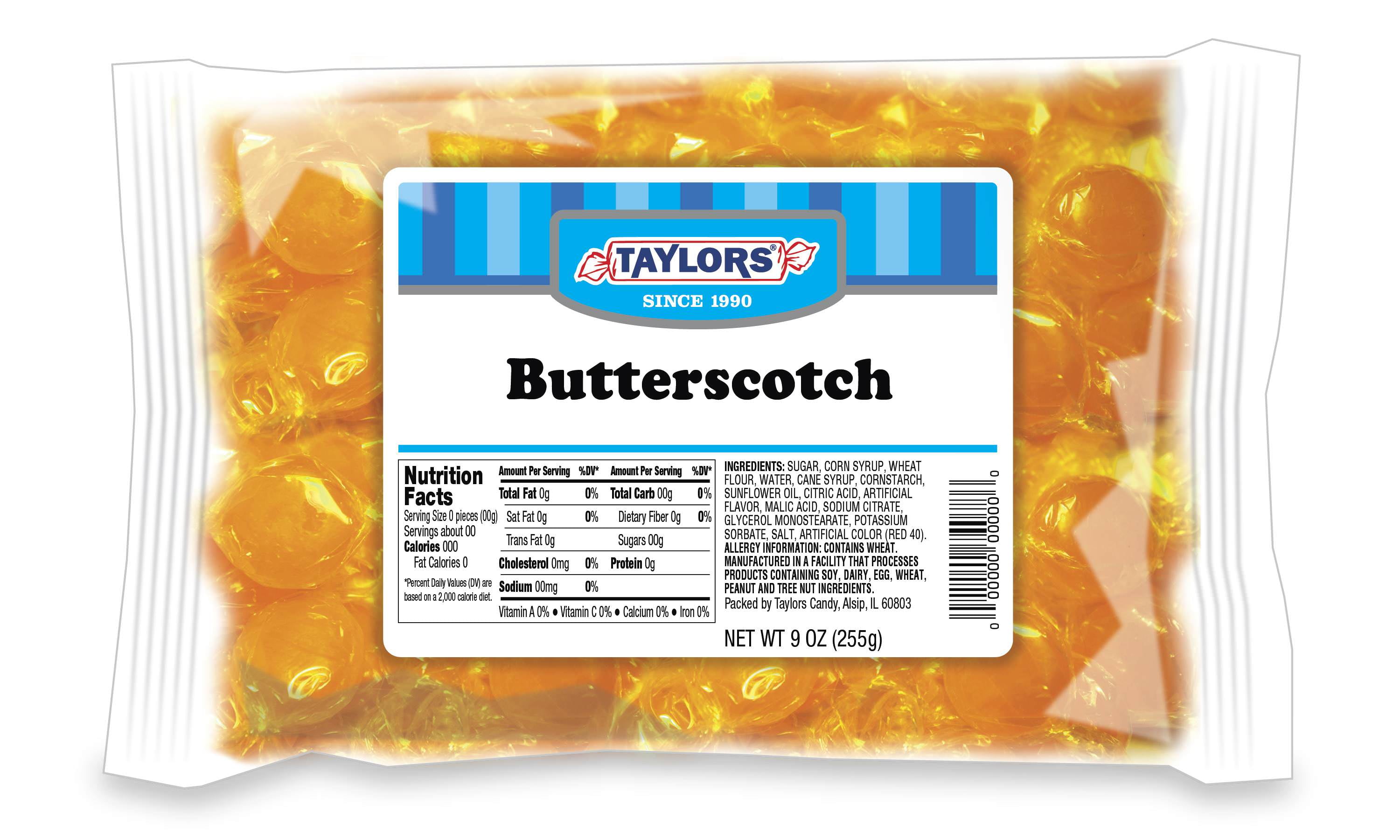 Taylors Butterscotch Hard Candy, 9 Oz Packet - Walmart.com