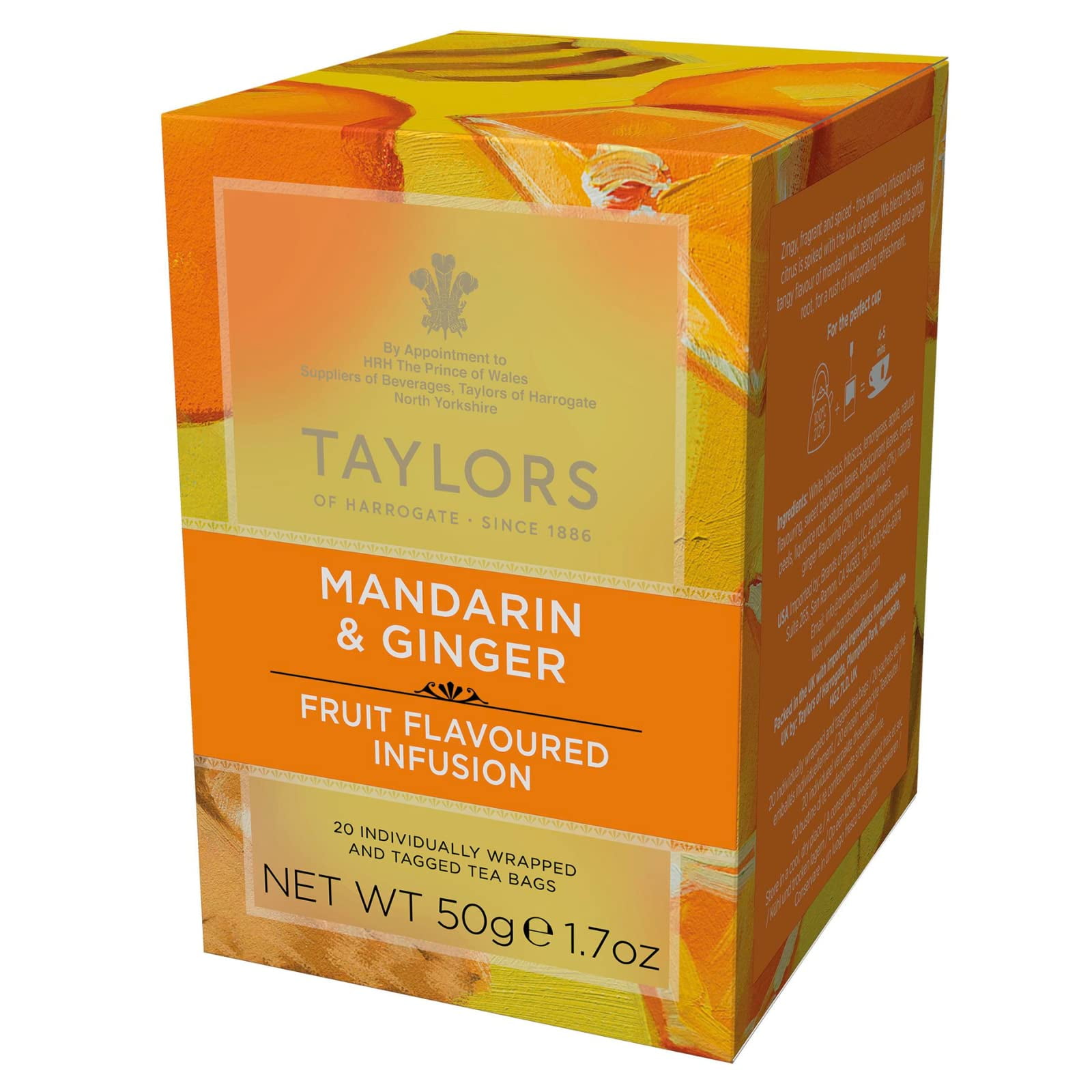 Taylors Of Harrogate Mandarin & Ginger Infusion, 20 Teabags - Walmart.com