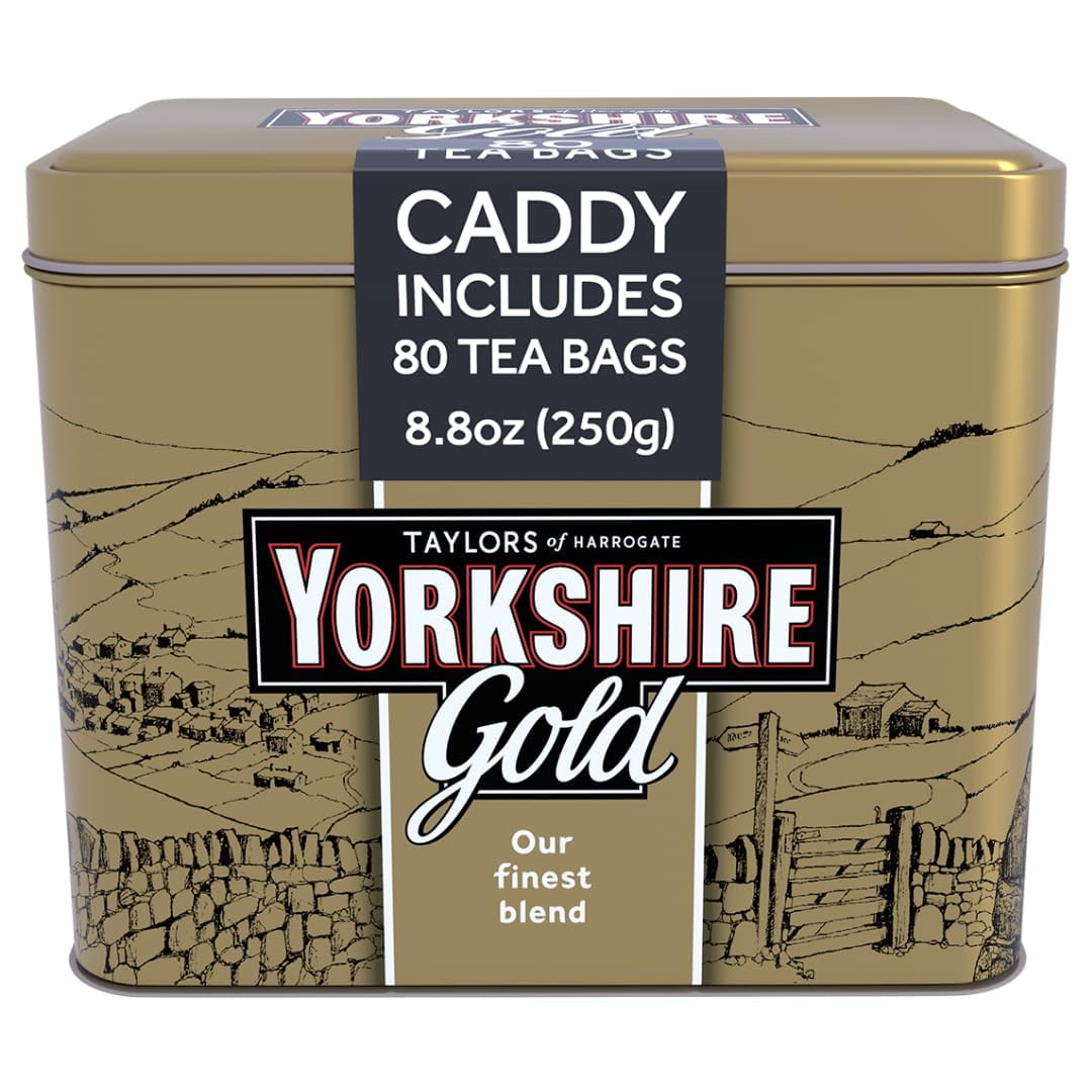 Taylors Of Harrogate Yorkshire Gold Tin, 80 Teabags (Packaging May Vary ...