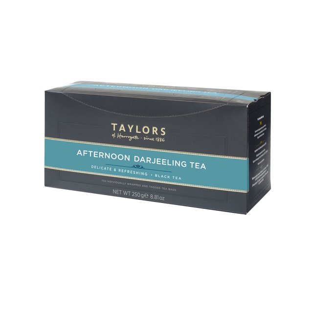Taylors of Harrogate Afternoon Darjeeling Tea, 100 Tea Bags - Walmart.com