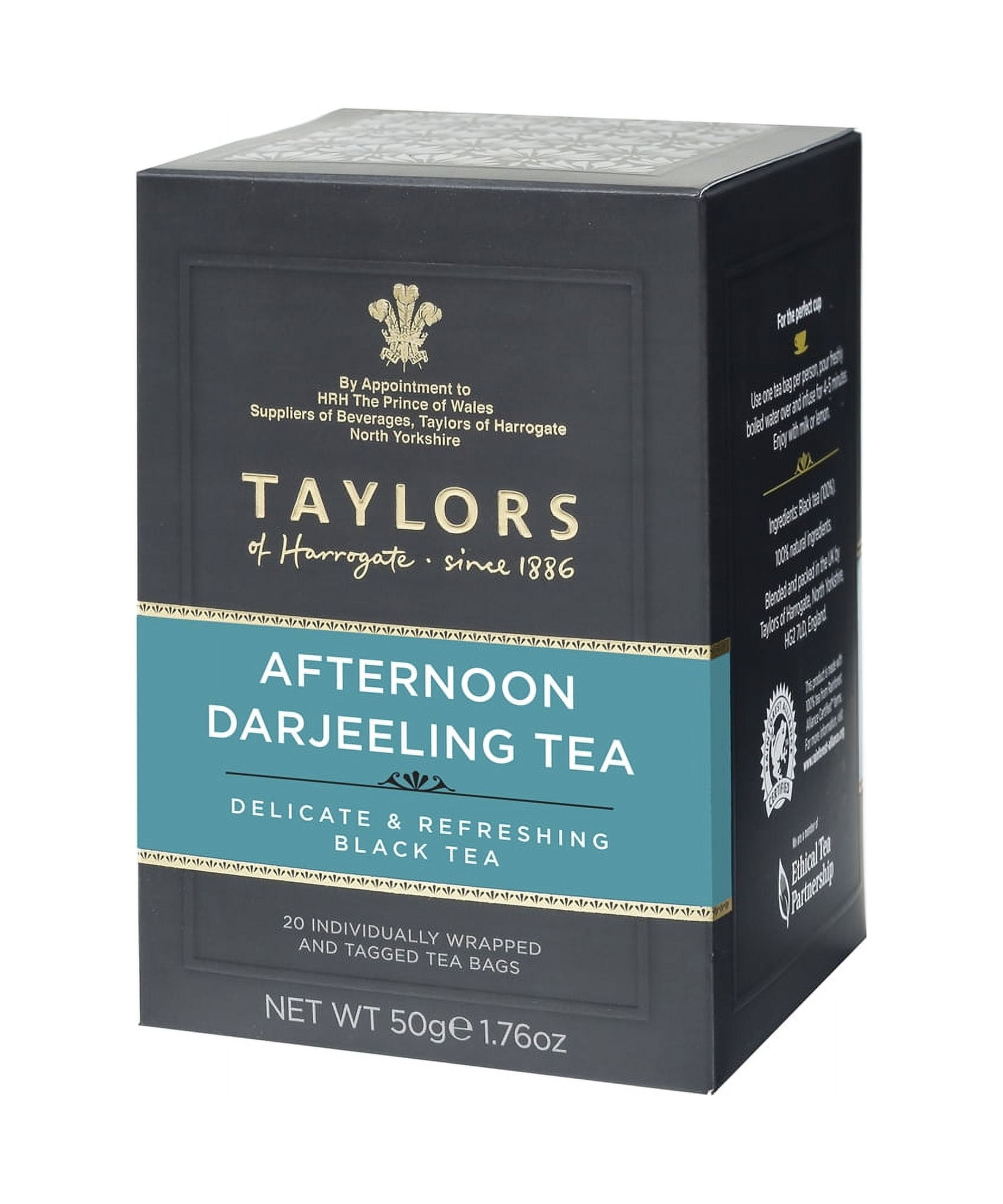 Taylors of Harrogate Afternoon Darjeeling Tea, 20 Tea Bags - Walmart.com
