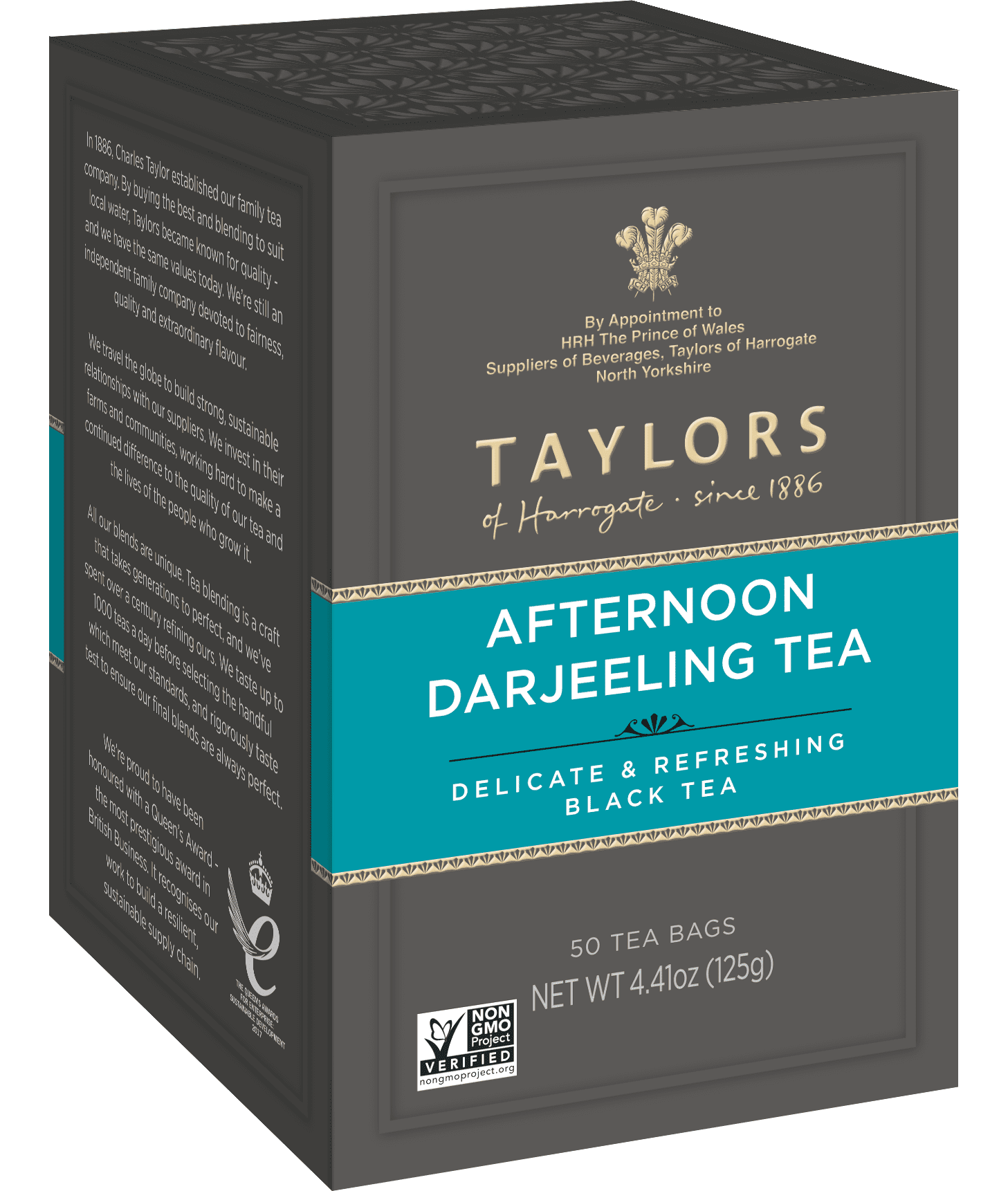 Taylors of Harrogate Afternoon Darjeeling Tea, Tea Bags, 50 Ct ...