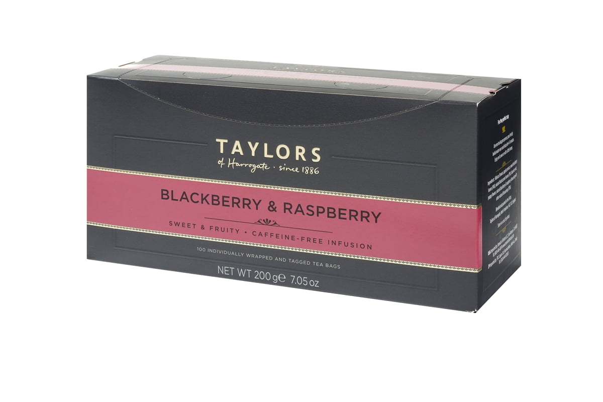 Taylors of Harrogate Blackberry & Raspberry Tea, 100 Tea Bags - Walmart.com