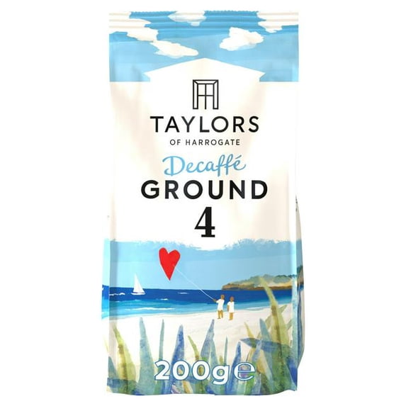 Taylors Decaffe Roast Ground Coffee 200G, Imported from Britain ...