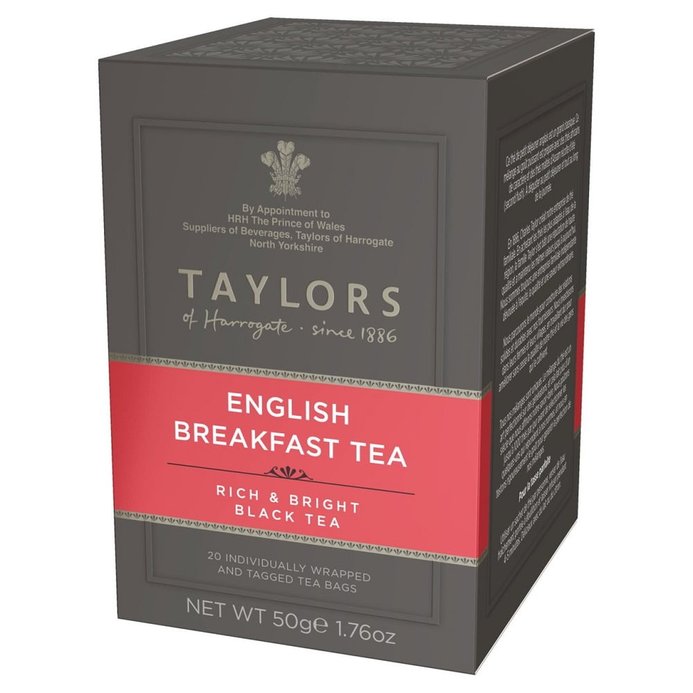 Taylors of Harrogate English Breakfast Black Tea - 20 Teabags (Pack of ...