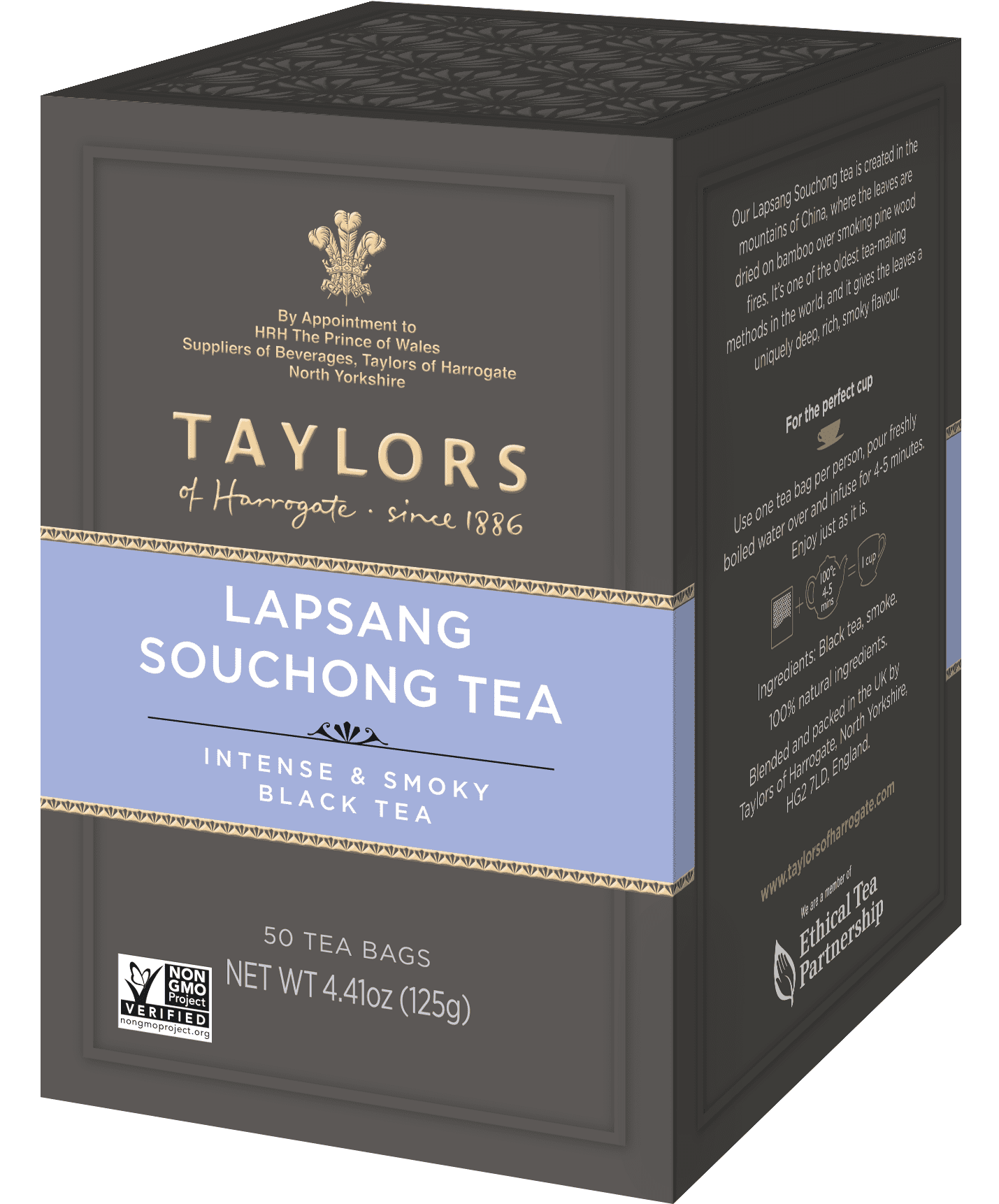 Taylors of Harrogate Lapsang Souchong Black Tea, 50 Ct, Smoky Flavor ...