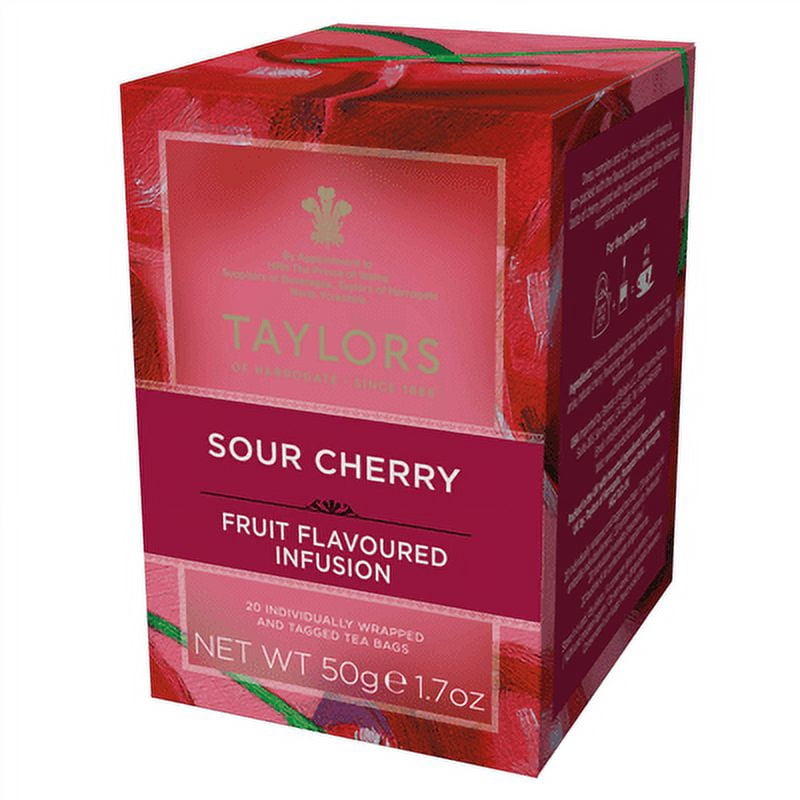 Taylors of Harrogate Sour Cherry, Herbal Tea, Caffeine-Free, Tea Bags ...