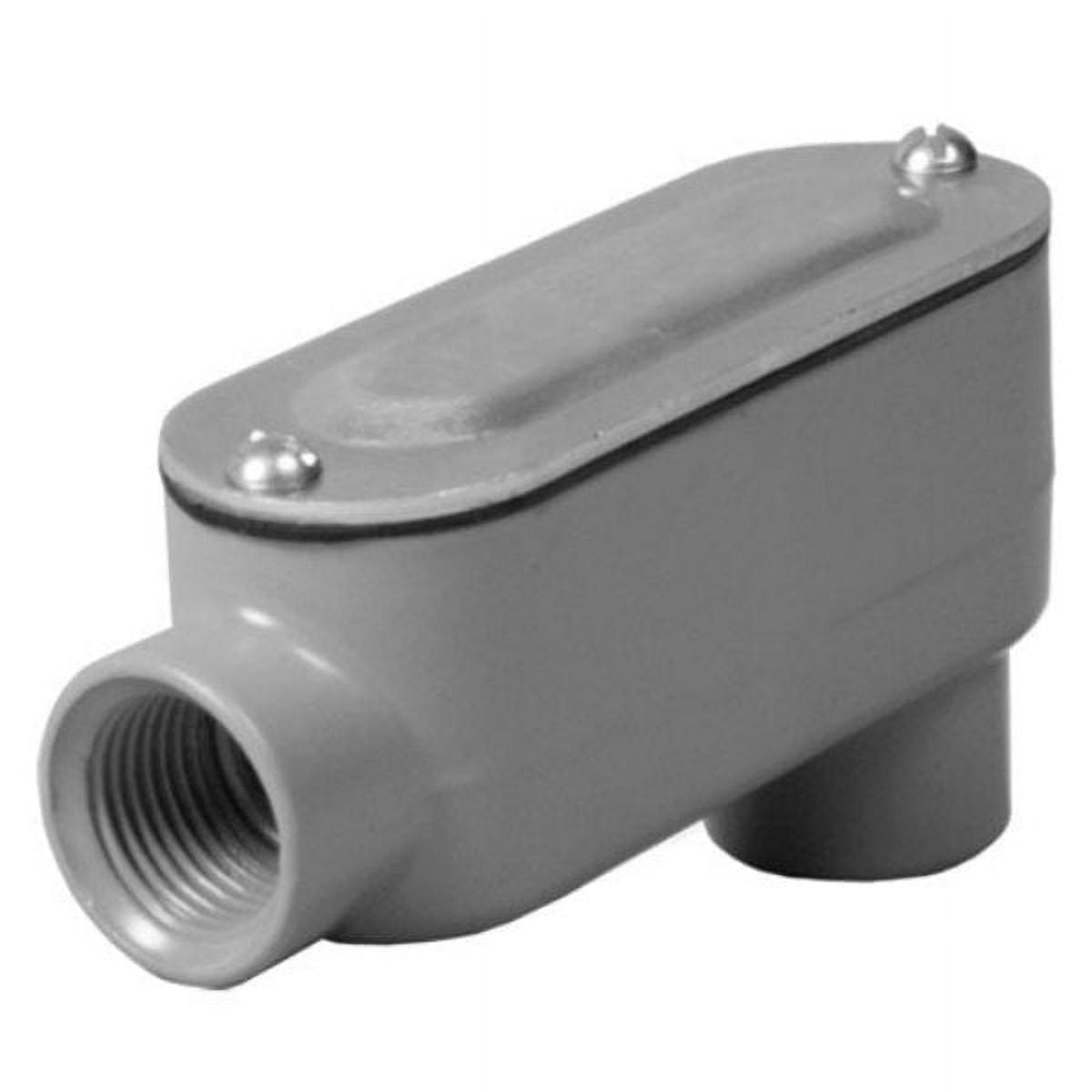Taymac RLB125 Type LB Threaded Conduit Body, Die Cast Aluminum, 1-1/4 ...