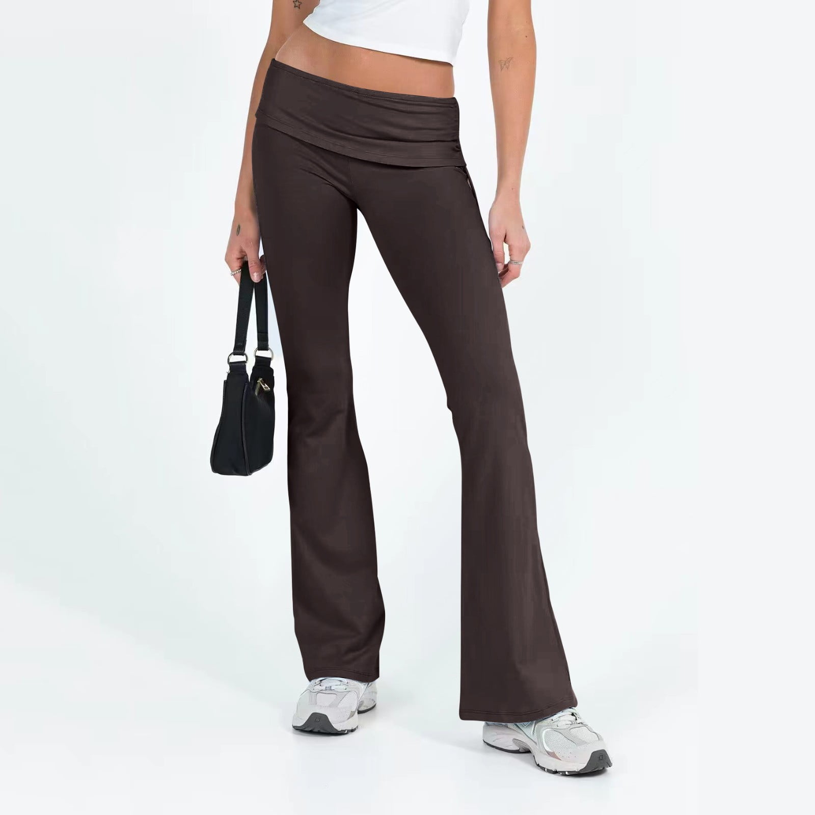 Taymeis Women's Low Rise Sweatpants Casual Flare Bootcut Yoga Pants Y2K ...