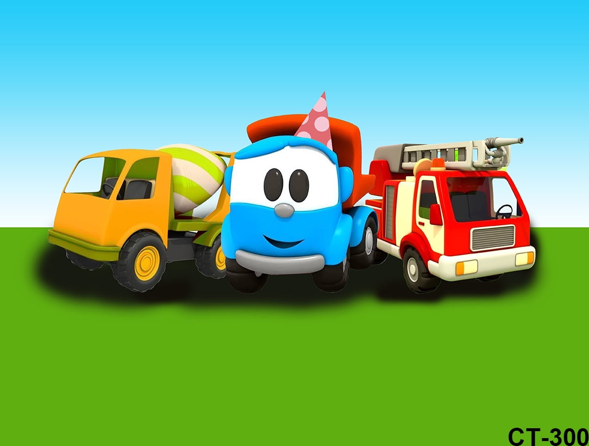 Tayo Little Bus Photo Backdrop Happy Birthday Shower Photography ...