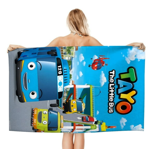 Tayo the Little Bus Beach Quick Drying Towel, stylish, compact, quick ...