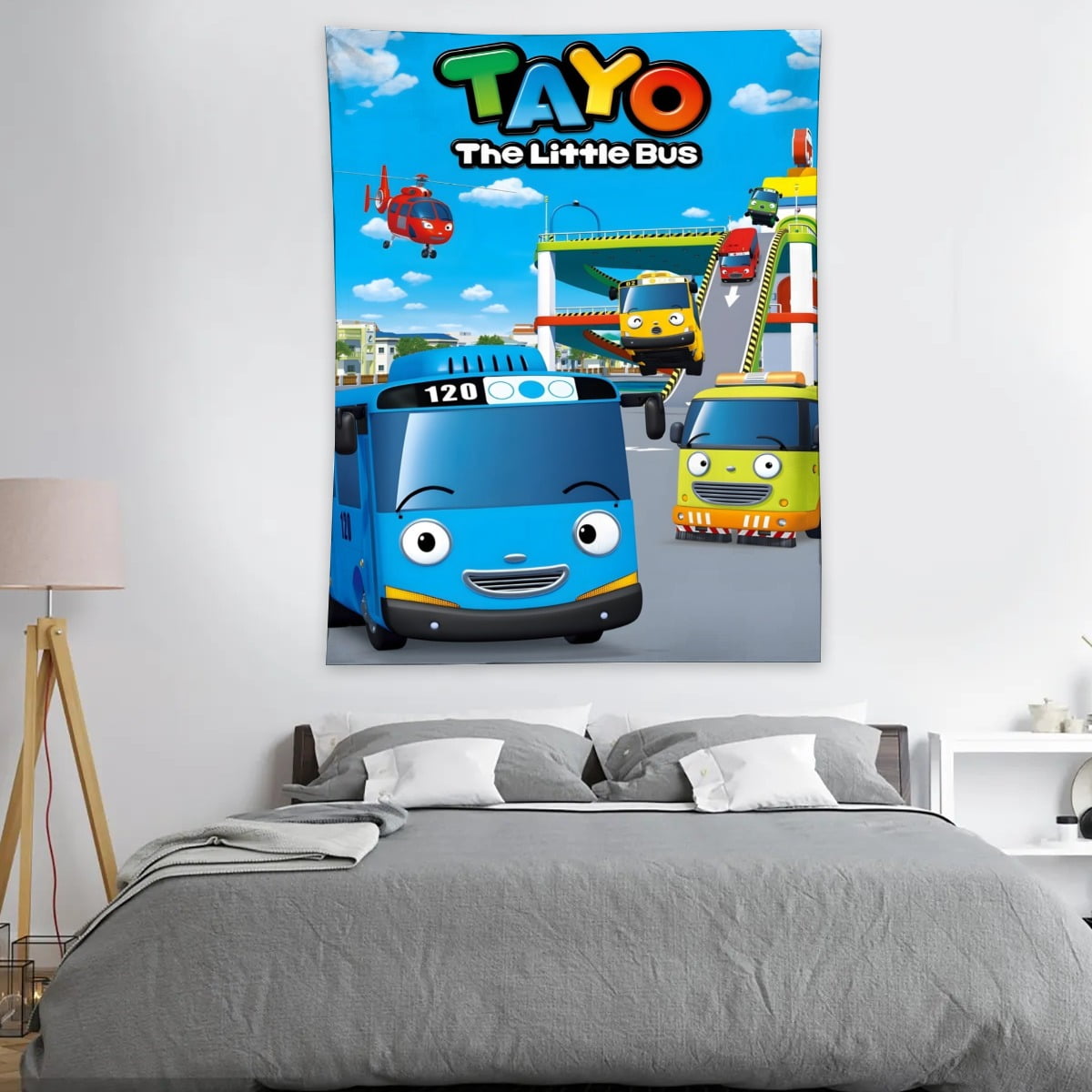 Tayo the Little Bus Tapestry - Poster Decoration Wall Art Background ...