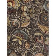 MDA Rugs Mateos Thick Polyester Shag Area Rug, Contemporary Design, Red ...