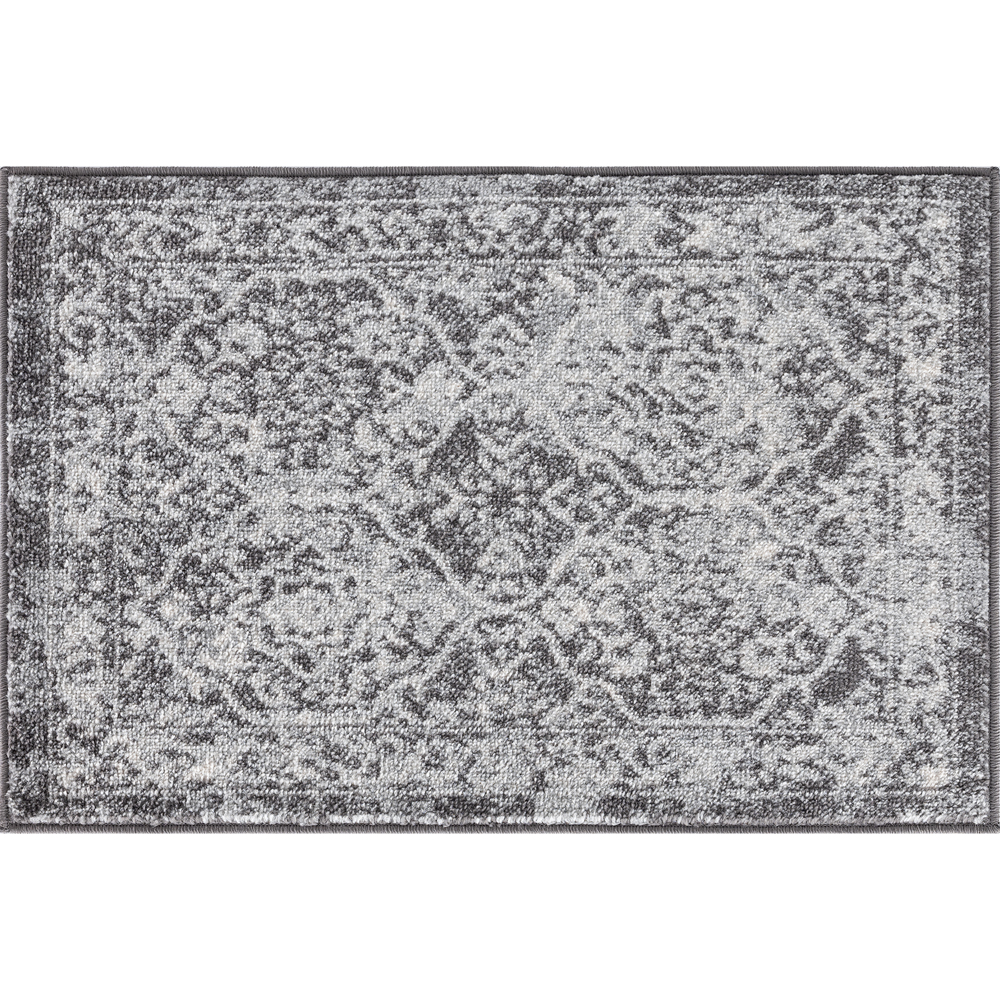 Tayse Diamond Area Rug DIA1200 Transitional Gray Bulbs Scrolls 2' x 2 ...