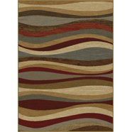 Contemporary Rigel Collection Area Rug in Beige and Rectangle, Runner ...