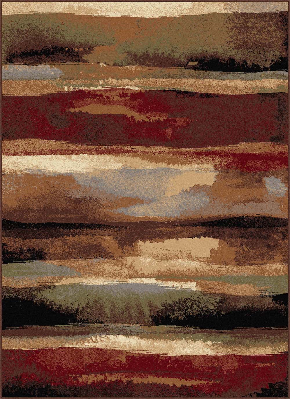 Tayse Festival Area Rug FST8900 Contemporary Multi-Color Paintstrokes ...