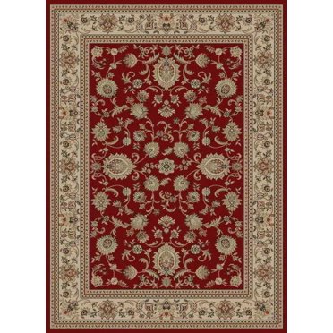 Tayse Sensation Area Rug 4722 IVORY Traditional Beige Scrolls Border 2 ...