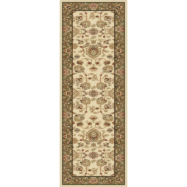 Tayse Sensation Area Rug 4722 IVORY Traditional Beige Scrolls Border 2 ...