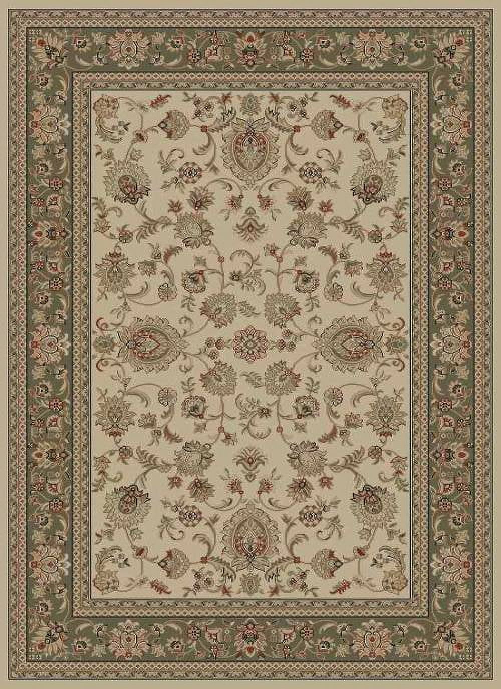 Tayse Sensation Area Rug 4722 Ivory Scrolls Border 7' 10" x 10' 3 ...