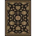 Tayse Sensation Area Rug 4853 Traditional Black Vines Circles 2' x 3 ...