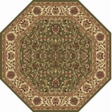 Tayse Sensation Area Rug 4815 GREEN Traditional Green Vines Leaves 5' 3 ...