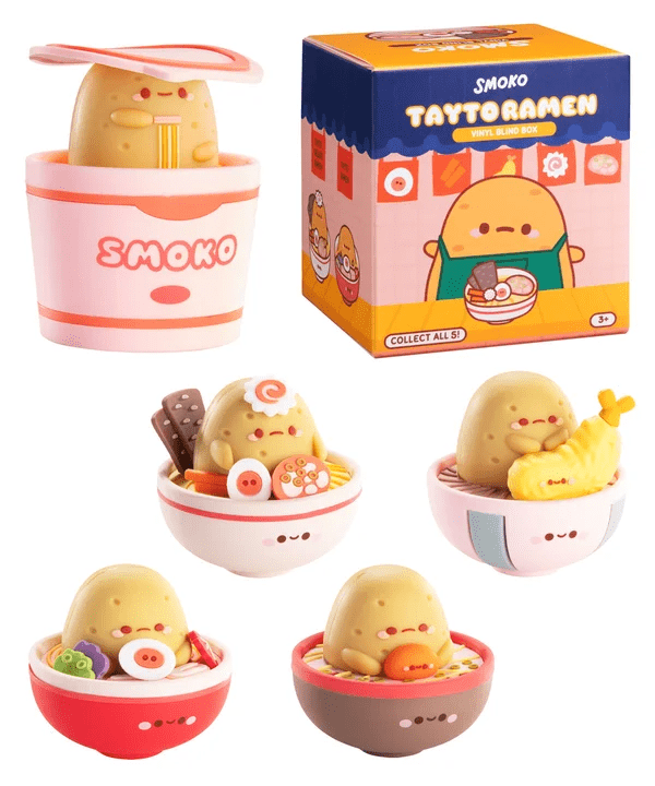 Tayto Potato Ramen Blind Box- Surprise potato figure served over ramen ...