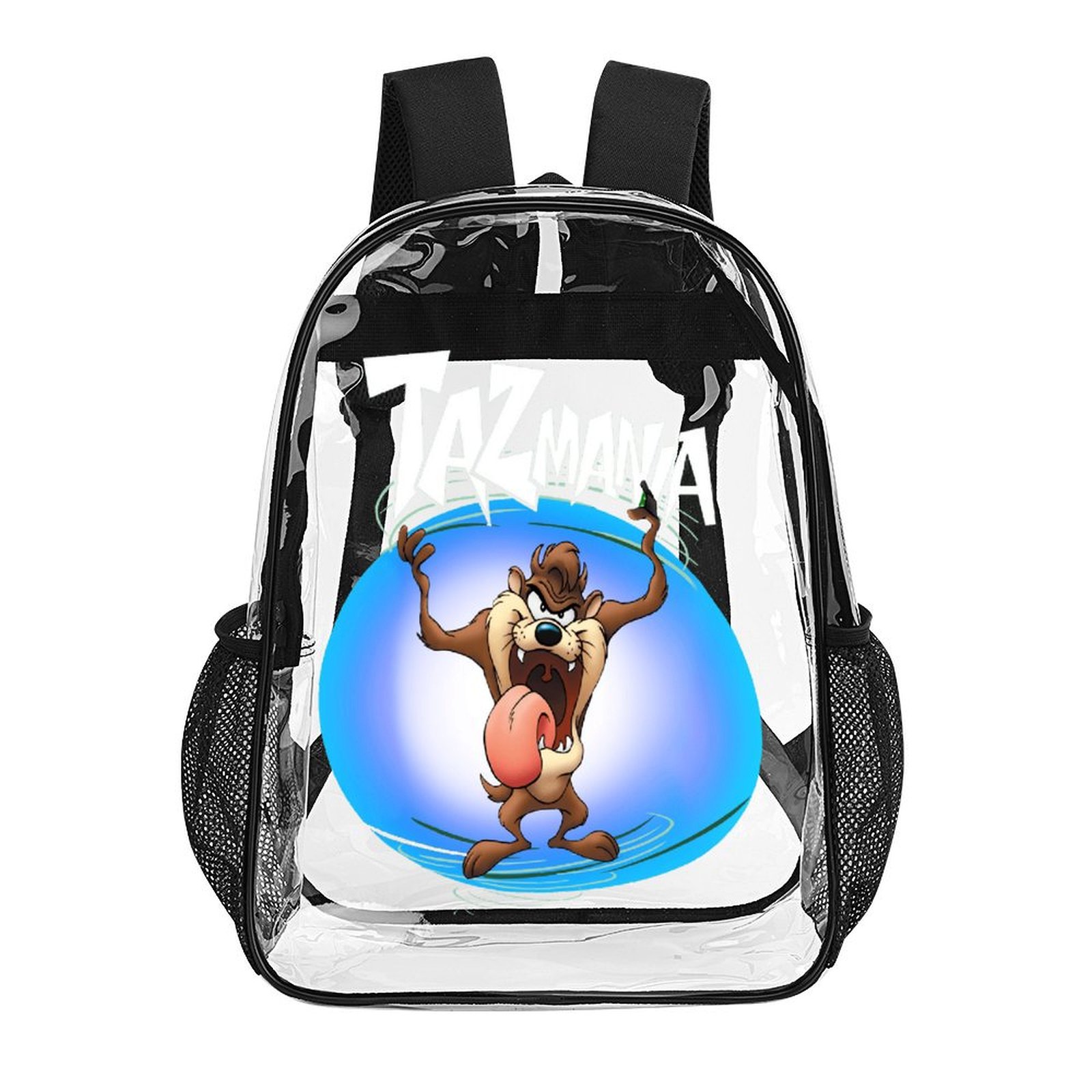 Taz Animal Mani-a Clear Backpac Clear Bag Transparent Backpac See Through for Stadium Events ...