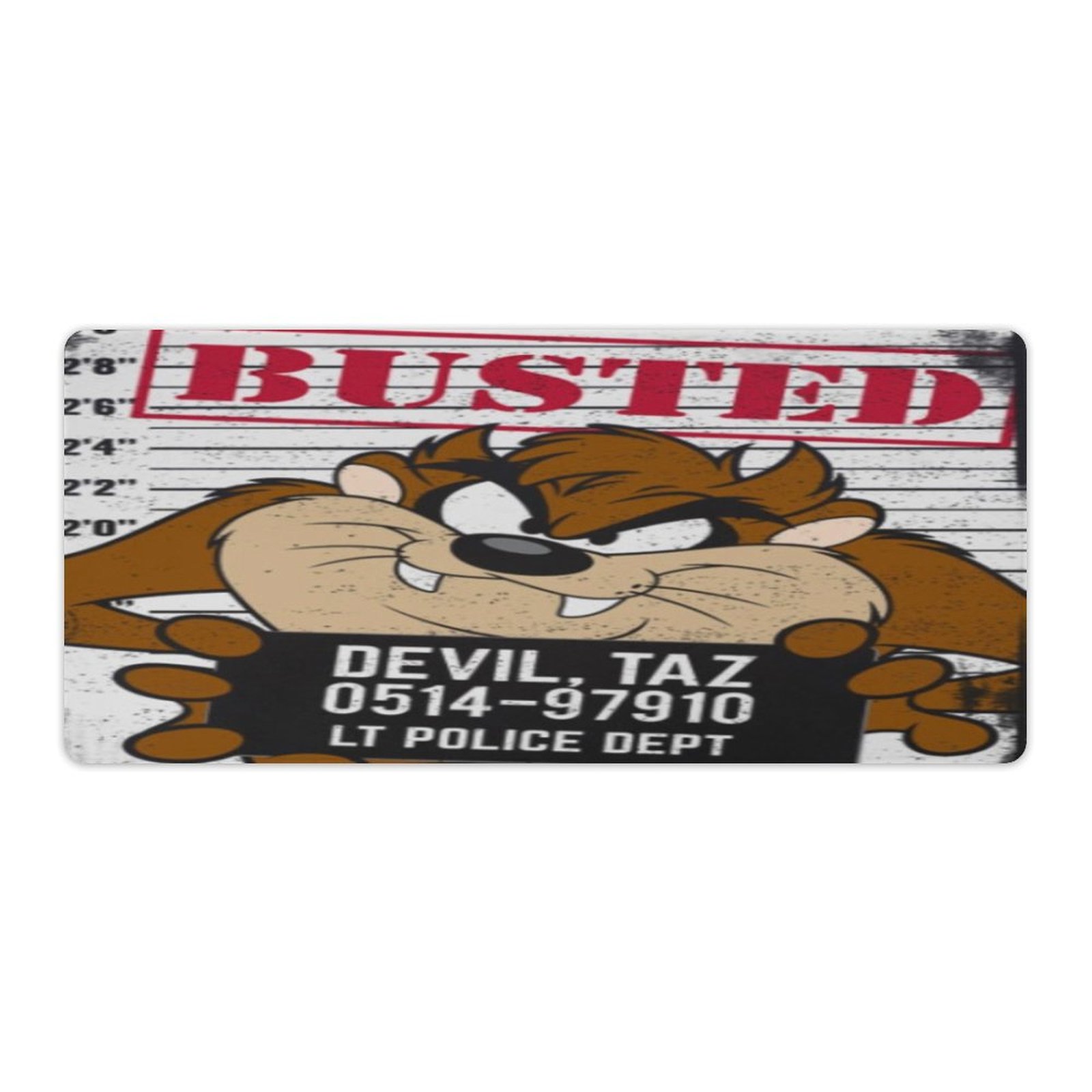 Taz Animal Mania Mouse Pad with Stitched Edge Desk Mat Keyboard Pad for ...