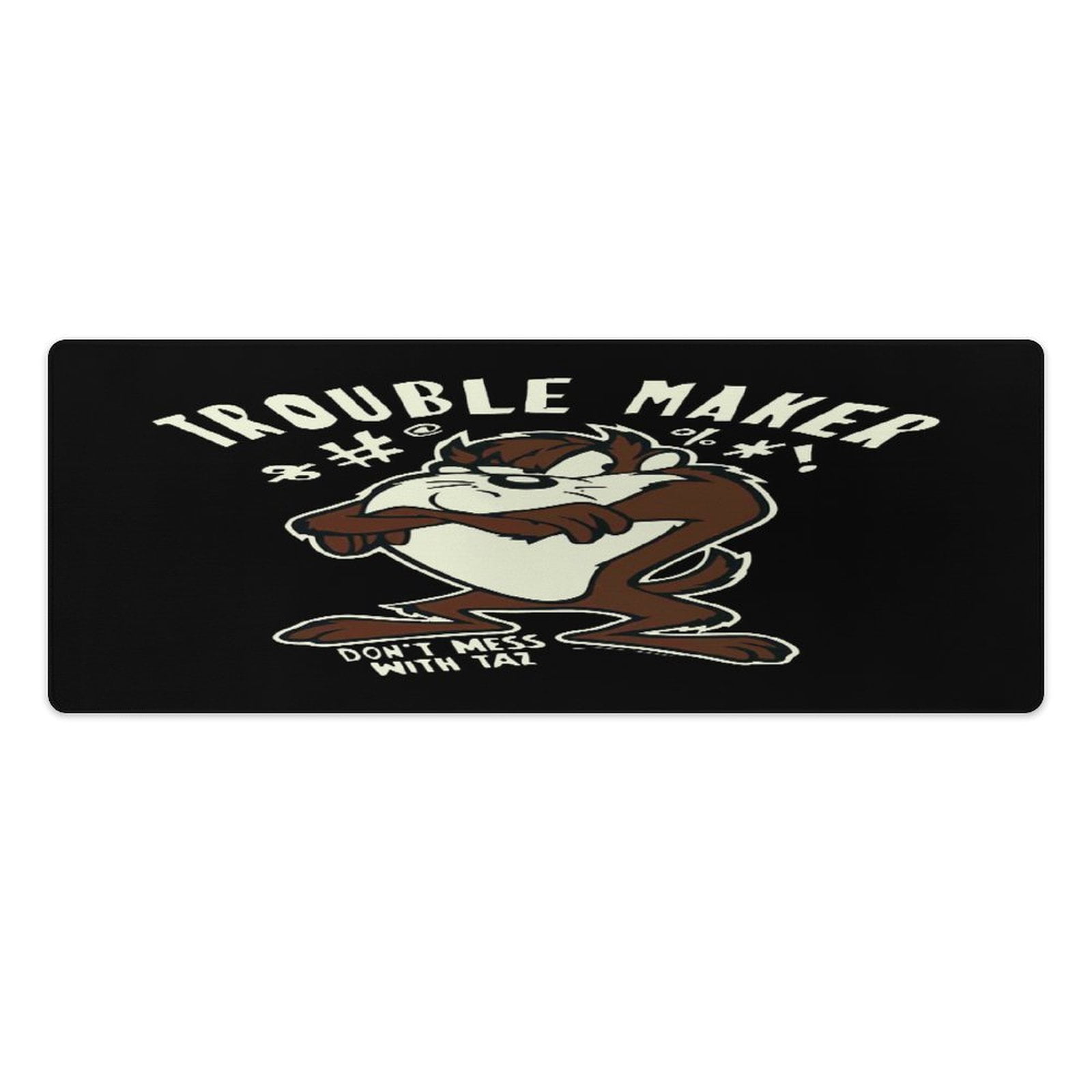 Taz Animal Mania Mouse Pad with Stitched Edge Desk Mat Keyboard Pad for ...