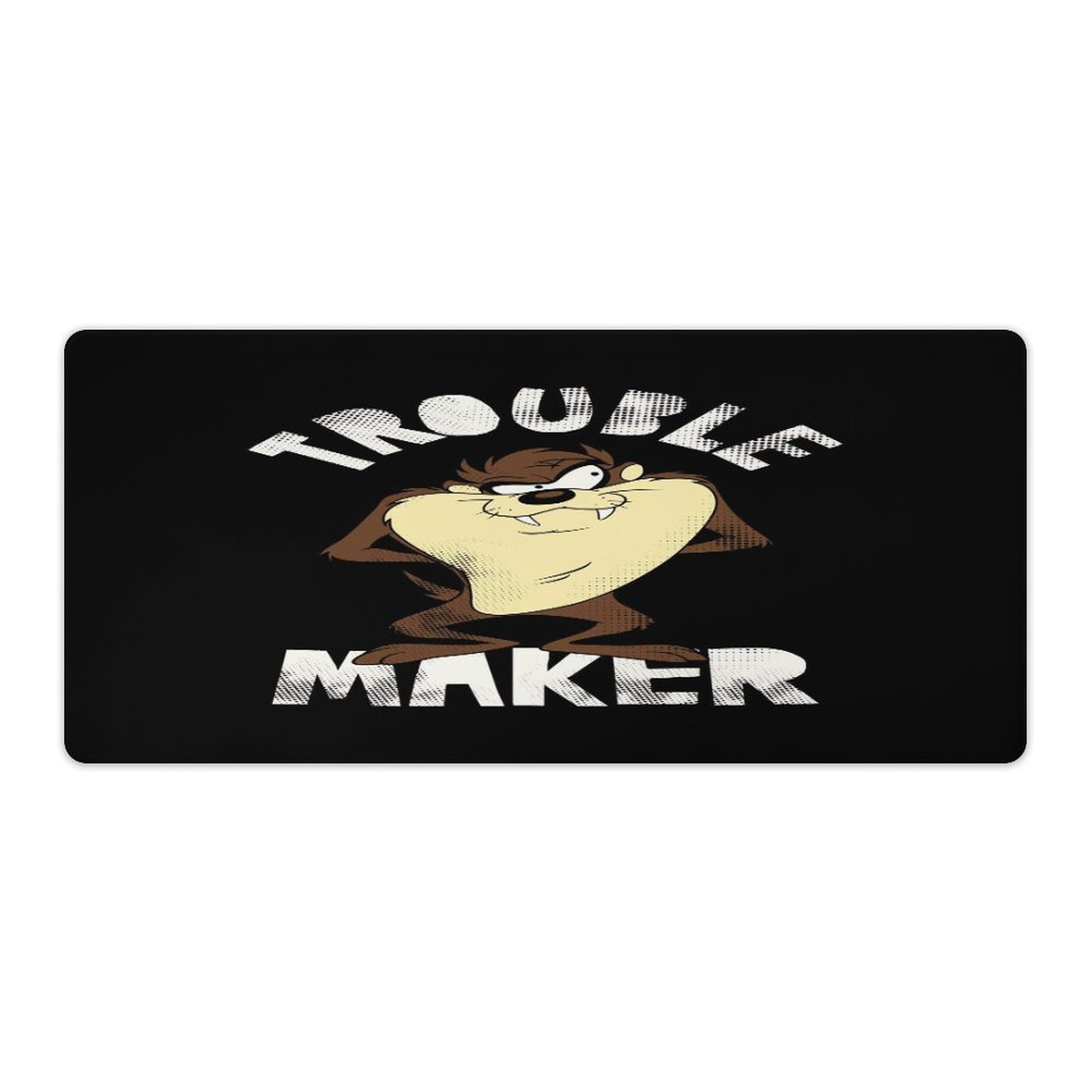 Taz Animal Mania Mouse Pad with Stitched Edge Desk Mat Keyboard Pad for ...