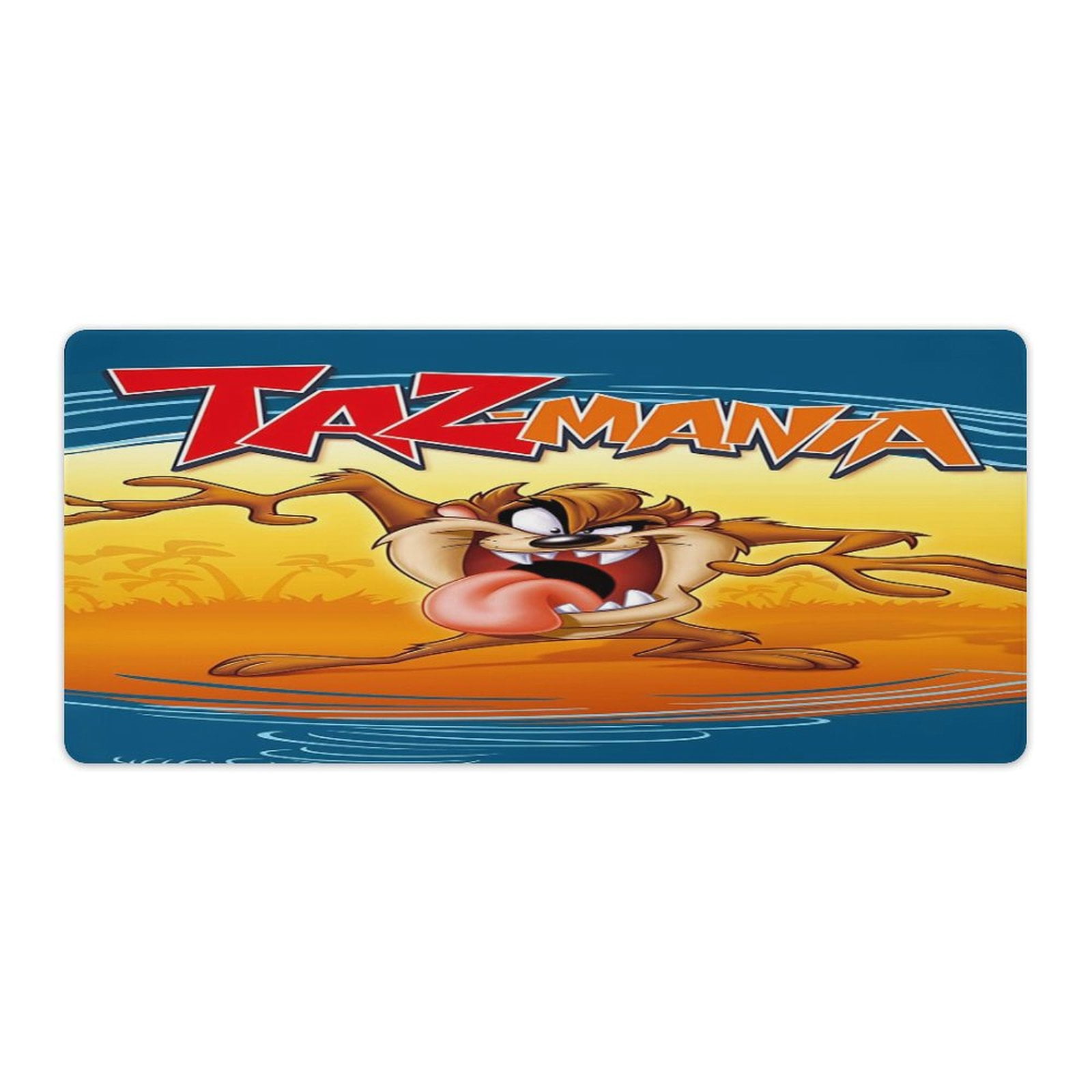Taz Animal Mania Mouse Pad with Stitched Edge Desk Mat Keyboard Pad for ...
