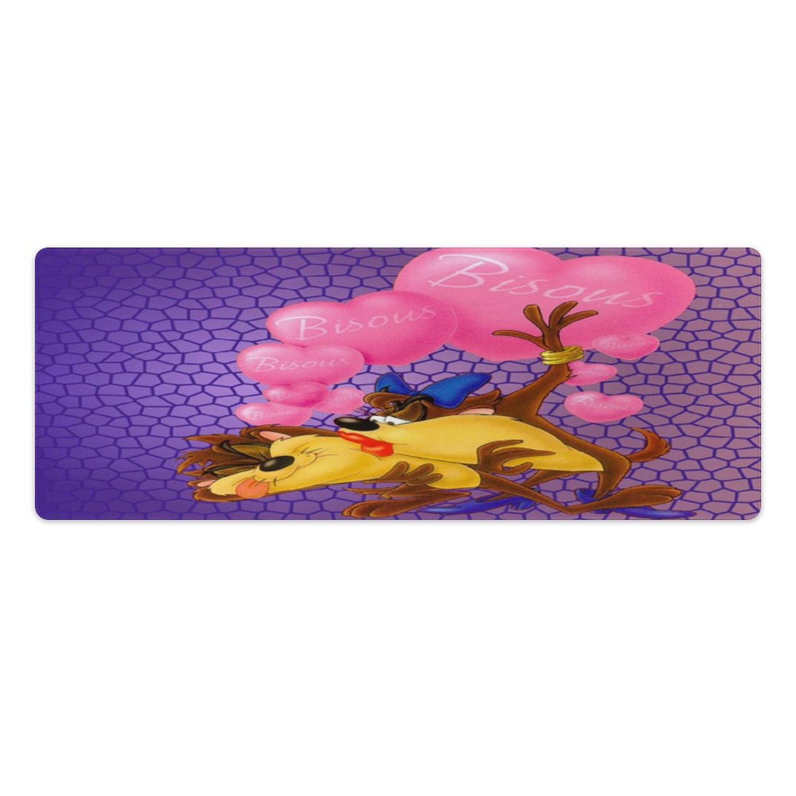 Taz Animal Mania Mouse Pad with Stitched Edge Desk Mat Keyboard Pad for ...