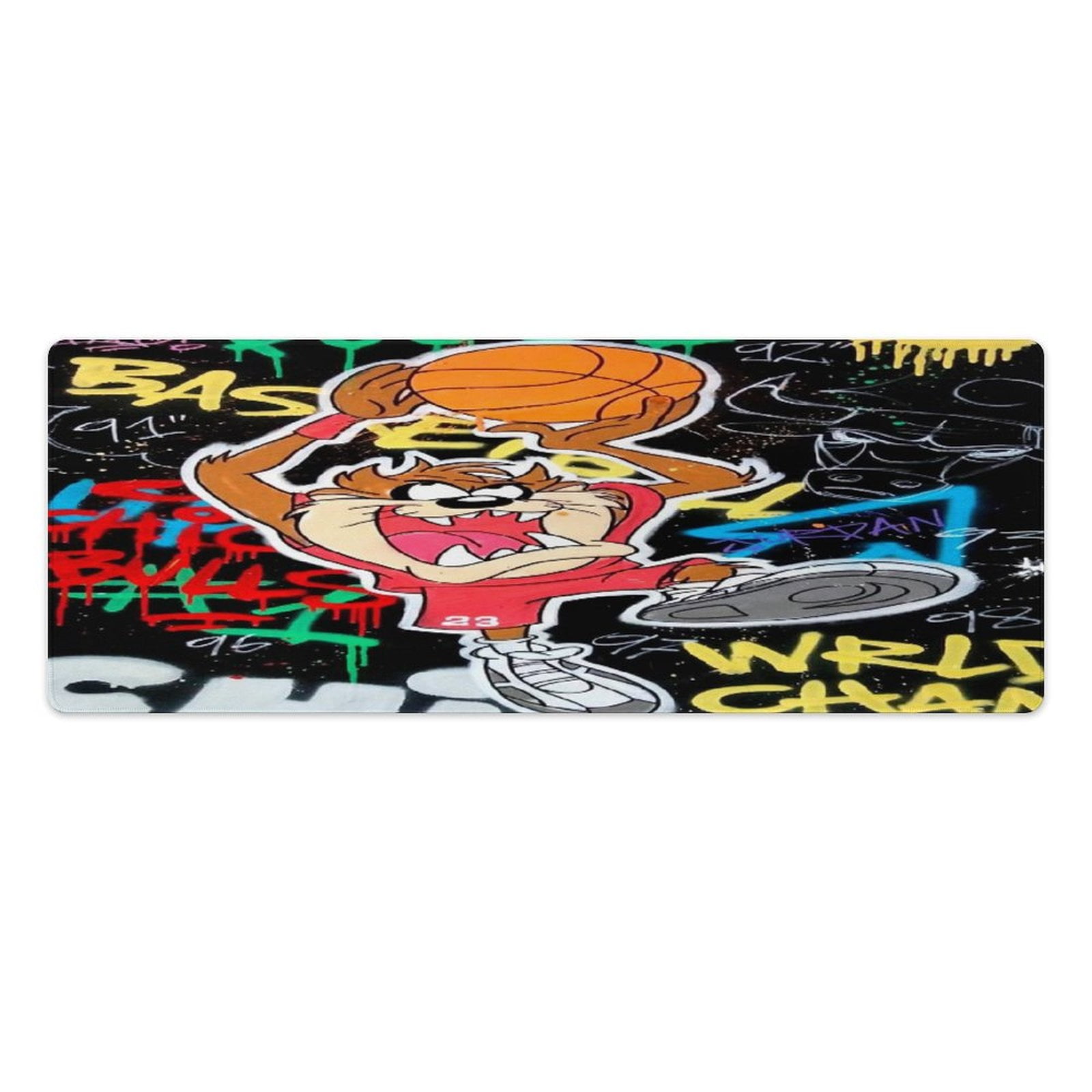 Taz Animal Mania Mouse Pad with Stitched Edge Desk Mat Keyboard Pad for ...