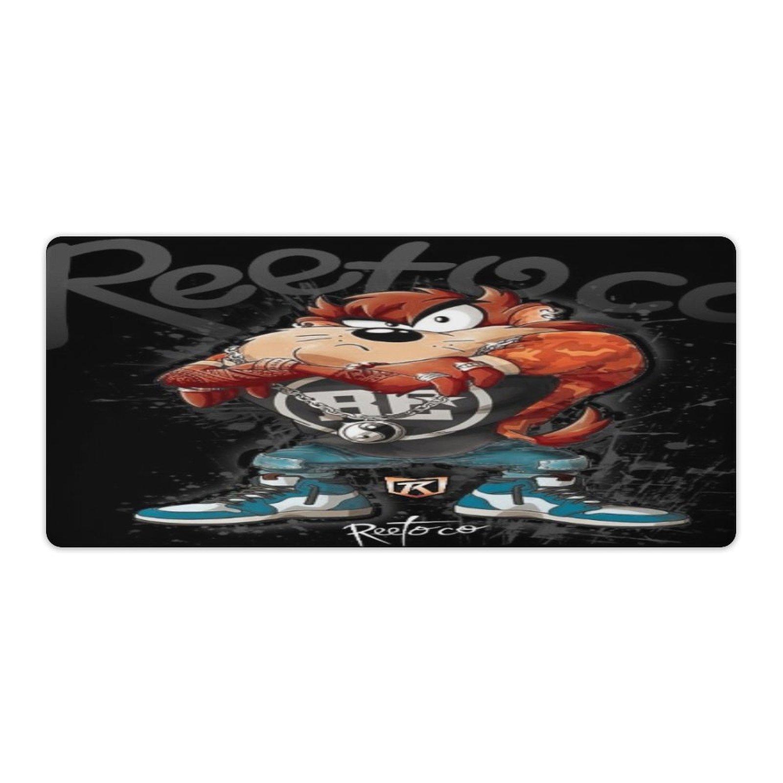 Taz Animal Mania Mouse Pad with Stitched Edge Desk Mat Keyboard Pad for ...