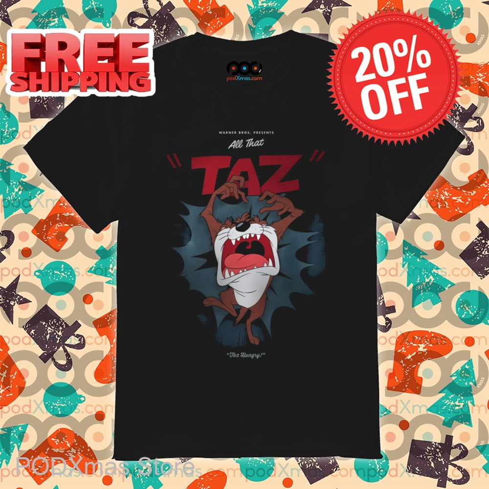Taz Hungry All That Taz Looney Tunes Shirt - Walmart.com