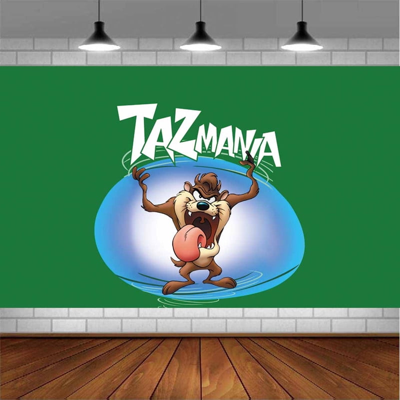 Taz Mania Backdrop Banner Party Supplies Poster Movie Theme Background ...
