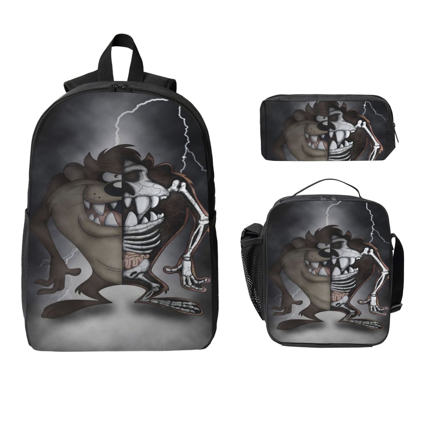 Taz-Mania Backpack Set with Insulated Lunch Bag and Case for Adults ...