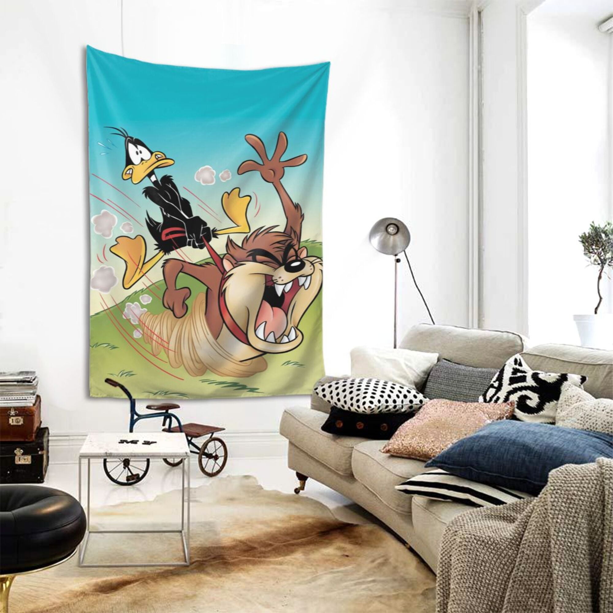 Taz Mania Cartoon Tapestry Large Wall Art Tapestries Background ...