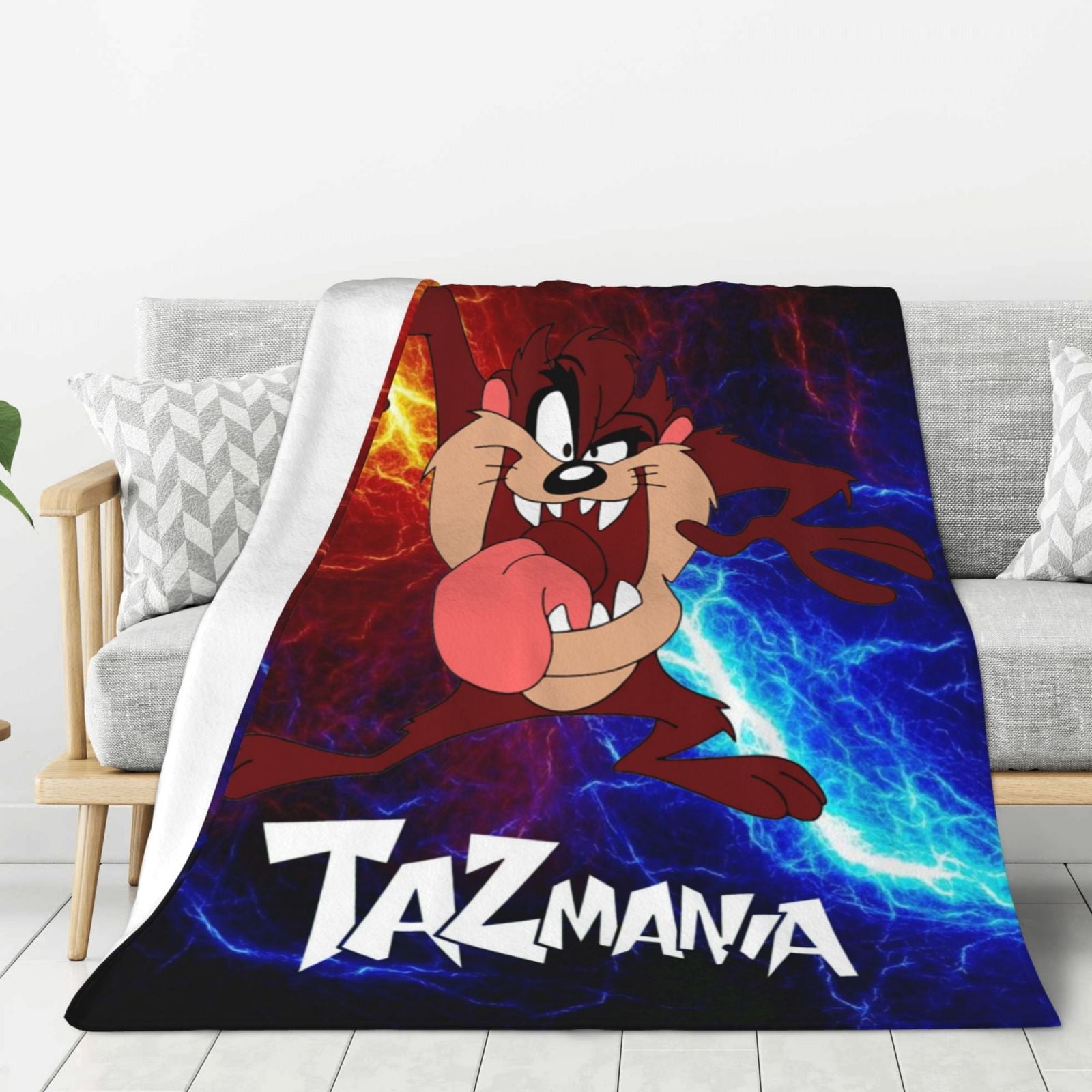Taz-Mania Kids Adults Ultra-Soft Micro Fleece Blanket Throw All Season ...