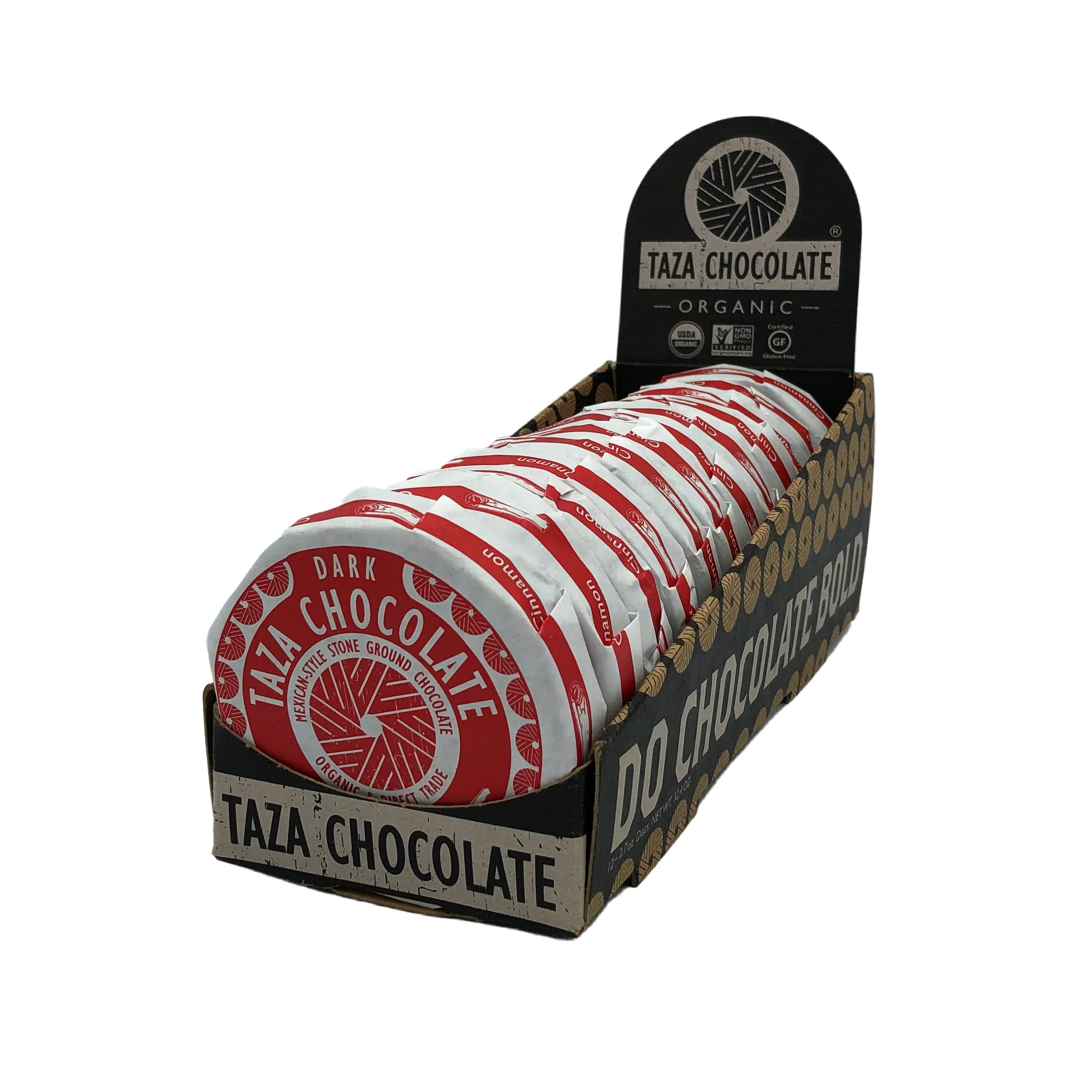 Taza Chocolate Organic Mexicano Disc 50% Dark Chocolate, Cinnamon, 2.7 ...