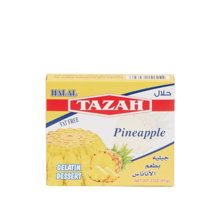 Tazah Halal Pineapple Gelatin – 3 oz Delicious & Certified Halal ...