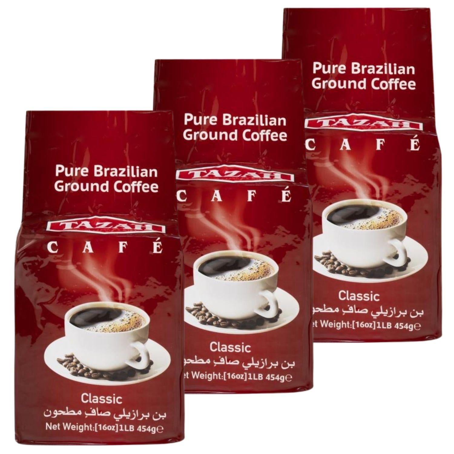 Tazah Lebanese Coffee Classic, 16 oz (454g) – Pack of 3 | Aromatic ...