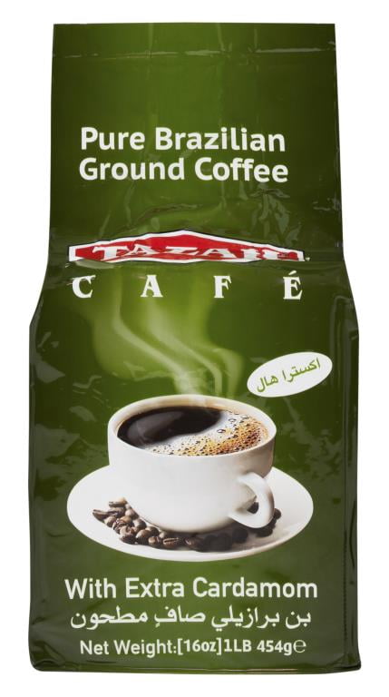 Tazah Lebanese Coffee with Cardamom 16 oz (454g) – Aromatic Ground ...