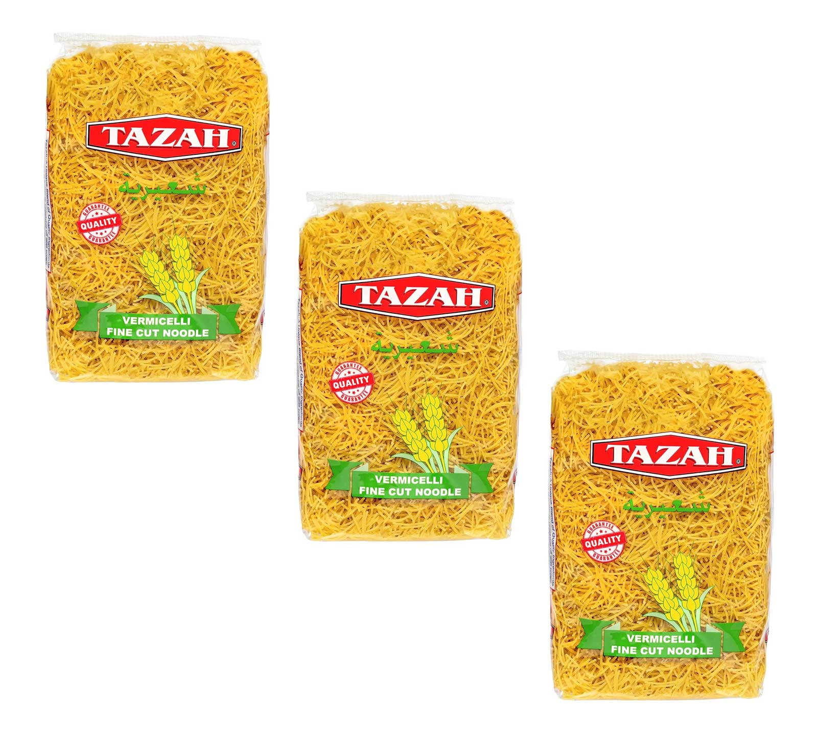 Tazah Vermicelli Pasta, 3-Pack (15.87oz/450g Each) – Premium Middle ...