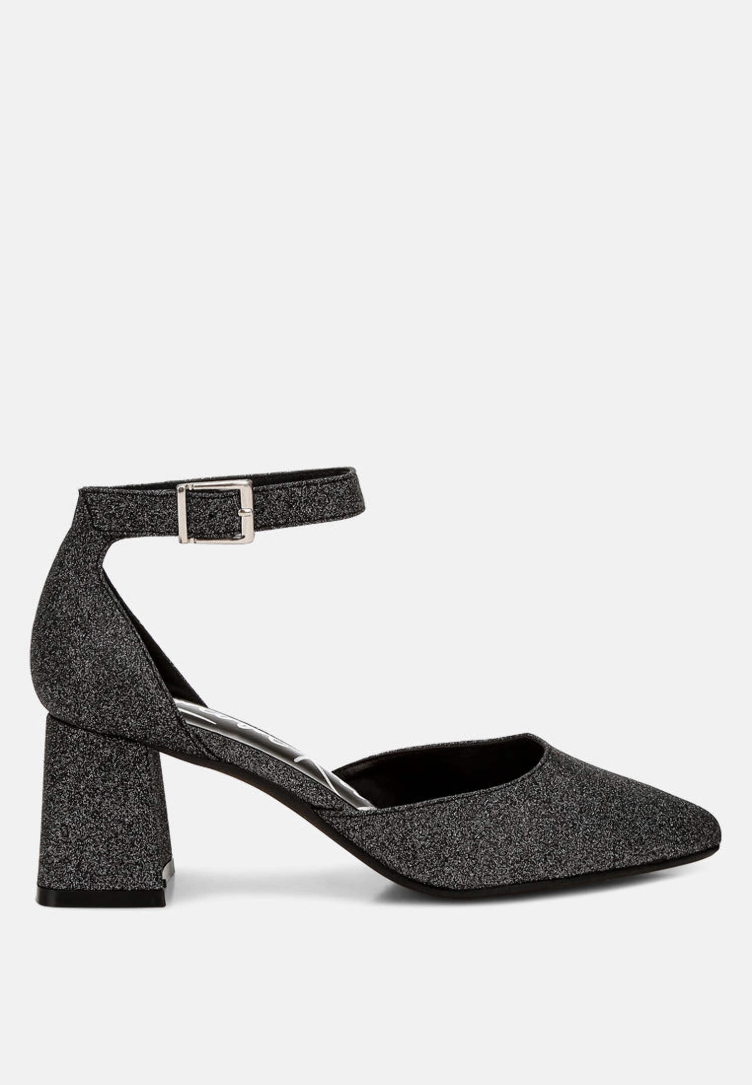 Taznia Glitter Block Heel Sandals - Walmart.com