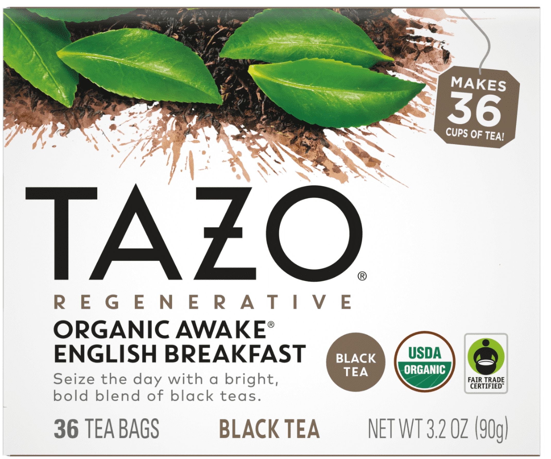 TAZO Awake English Breakfast Black Tea, 36 Tea Bags, Bold and Malty ...