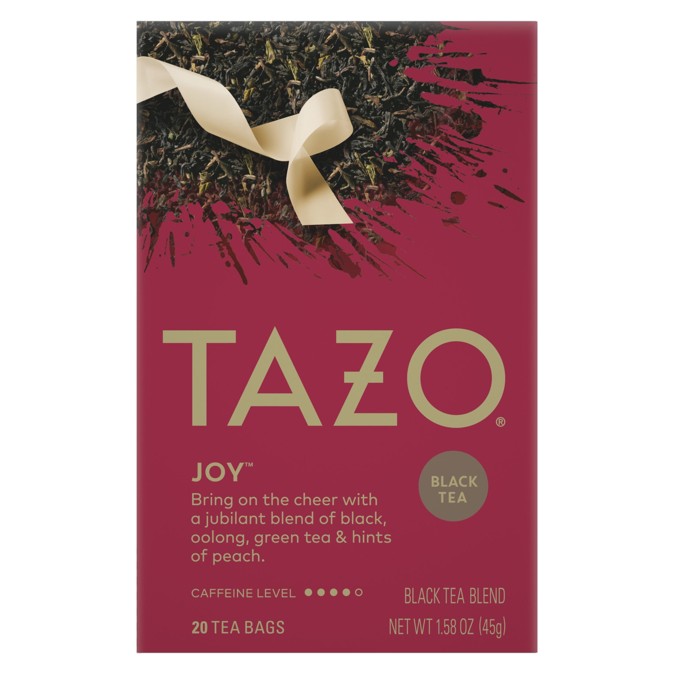 TAZO Joy Limited Edition Black Tea, Caffeinated, Tea Bags 20 Ct - Walmart.com