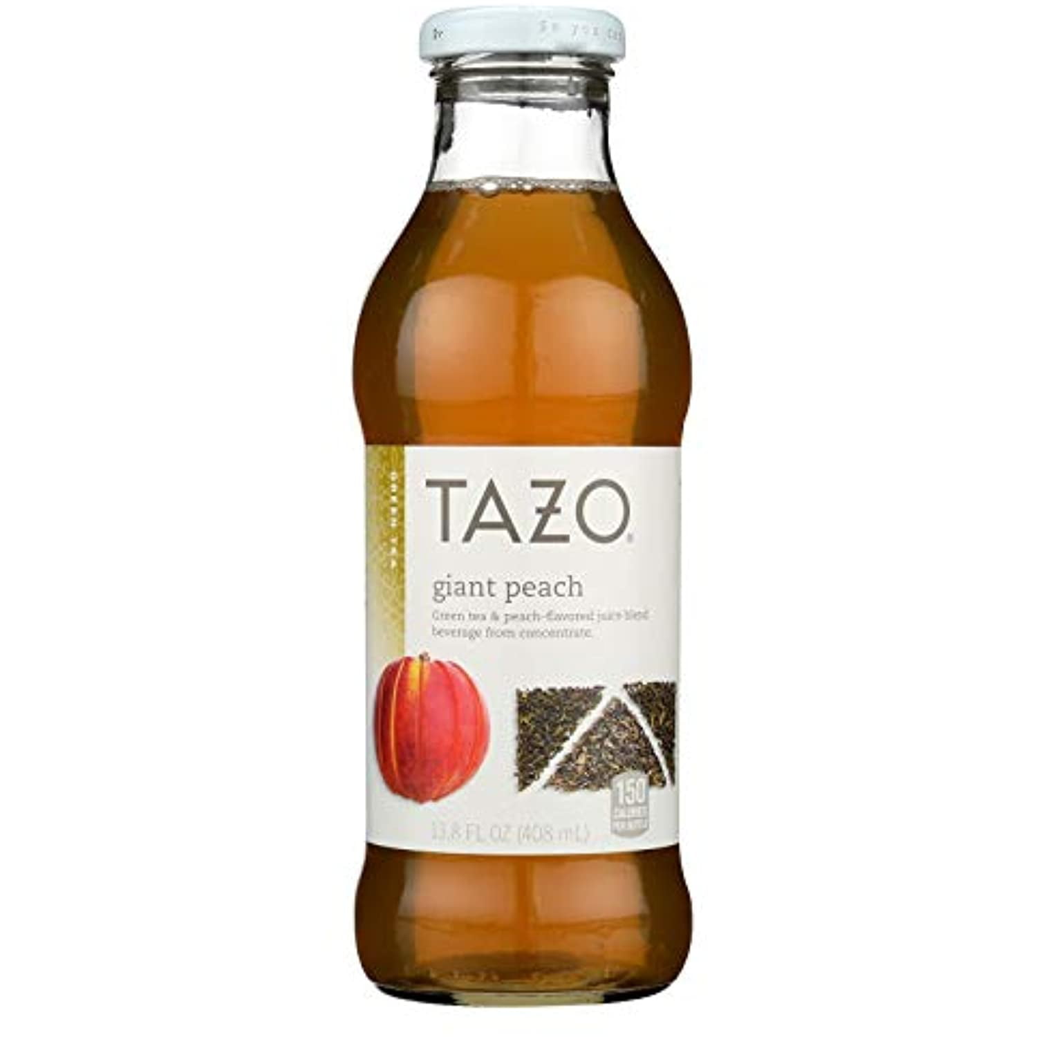 Tazo Giant Peach Green Tea & Peach-Flavored Juice Blend, 13.8 Oz. 12 Ct ...