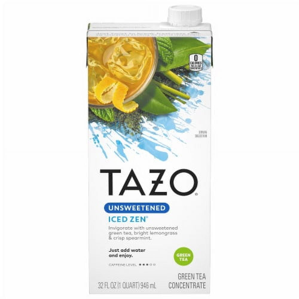 Tazo Iced Zen Unsweetened Green Tea Concentrate - 32 fl oz - Walmart.com